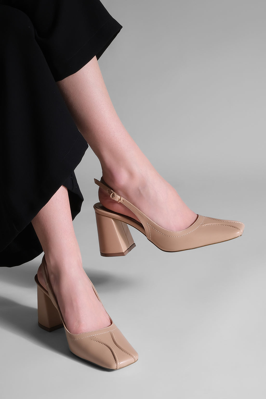 Kadın Topuklu Ayakkabı Kabes Bej I Marjin