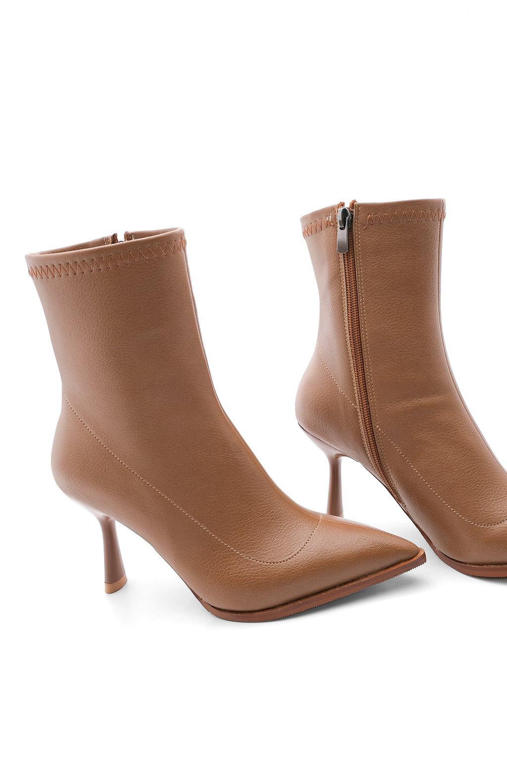 Kadın Topuklu Bot Holes Vizon I Marjin